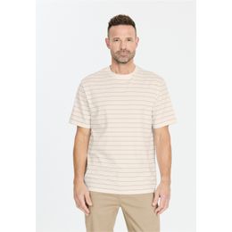 T-Shirt NOU "Siddall", Jungen, Gr. L, wei&szlig;, wei&szlig;, 100% Baumwolle, gestreift, normal, Rundhals, Shirts T-Shirt, Schmucklos