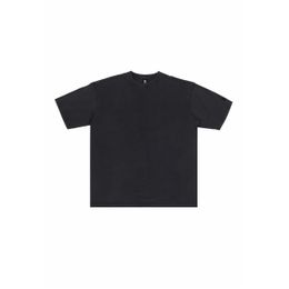 T-Shirt DROPSIZE "Dropsize Regular Fit T-Shirt", Jungen, Gr. L, schwarz (washed schwarz), 100% Baumwolle, unifarben, normal, Rundhals, Shirts T-Shirt