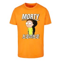 T-Shirt Merchcode "Merchcode Herren Rick and Morty Sad Morty Tee", Jungen, Gr. L, paradiseorange, 100% Baumwolle, bedruckt, normal, Rundhals, Shirts T-Shirt