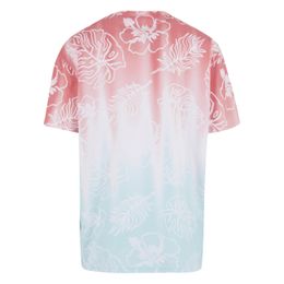 T-Shirt Just Rhyse "Just Rhyse Herren Just Rhyse WaveBounce T-Shirt", Jungen, Gr. S, mint, rot, 65% Baumwolle, 35% Polyester, bedruckt, oversize, Rundhals, Shirts T-Shirt