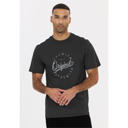 T-Shirt NOU "Radomi", Jungen, Gr. L, schwarz, schwarz, 100% Baumwolle, unifarben, normal, Rundhals, Shirts T-Shirt, Schmucklos