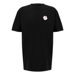 T-Shirt "Upscale by Mister Tee Unisex Summer Of Love Oversize Tee", Jungen, Gr. M, schwarz, 100% Baumwolle, UPSCALE BY MISTER TEE, unifarben, normal, Rundhals, Shirts T-Shirt