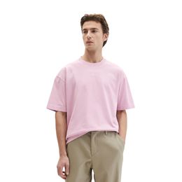 Marc O'Polo T-Shirt MARC O'POLO "aus schwerem Bio-Baumwoll-Jersey", Jungen, Gr. S, scatterot orchid, Obermaterial: 100% Baumwolle, unifarben, Basic, loose fit, Rundhals, Shirts T-Shirt