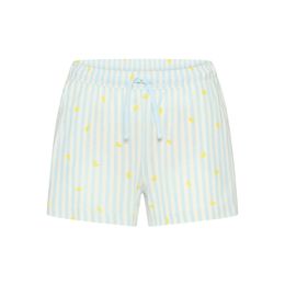 Pyjamashorts Vivance Dreams, Damen, Gr. 32/34, N-Gr, blau gestreift, Single Jersey, Obermaterial: 50% Baumwolle, 50% Viskose, bedruckt, gestreift, Basic, gerade kurz, Hosen, mit s&uuml;&szlig;em Streifenmuster