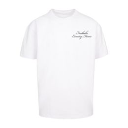 T-Shirt "Upscale by Mister Tee Herren", Jungen, Gr. M, wei&szlig;, 100% Baumwolle, UPSCALE BY MISTER TEE, bedruckt, oversize, Rundhals, Shirts T-Shirt