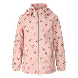 Outdoorjacke ZIGZAG "Graze", Kinder, Gr. 104, pink, rot, 100% Polyester, mehrfarbig, normal, ohne Ausschnitt, Jacken Outdoorjacke, mit 10.000 mm Wassers&auml;ule