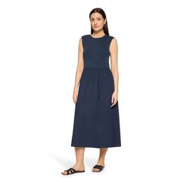 Druckkleid Cartoon "Damen mit Eingrifftaschen", Damen, Gr. 36, Normalgr&ouml;&szlig;en, overture, Obermaterial: 71% Baumwolle, 25% Polyamid, 04% Elasthan, A-Linie lang, Rundhals, Kleider Druckkleid