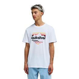 T-Shirt Quiksilver "EV Horizon Fade", Jungen, Gr. L, wei&szlig;, Obermaterial: 70% Baumwolle, 30% Baumwolle., Shirts T-Shirt