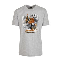 Kurzarmshirt MisterTee "MisterTee Herren Vintage Ballin Tee", Jungen, Gr. M, erdgrau, 100% Baumwolle, unifarben, normal, Rundhals, Shirts