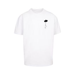 T-Shirt Merchcode "Merchcode Herren Love In The Air Heavy Oversize Tee", Jungen, Gr. M, wei&szlig;, 100% Baumwolle, bedruckt, oversize, Rundhals, Shirts T-Shirt