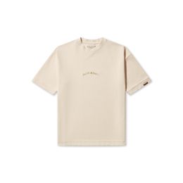 T-Shirt PAS DE MONACO "Pas De Monaco JAQUARD V1 T-SHIRT", Jungen, Gr. L, sand, 100% Baumwolle, bedruckt, oversize, Rundhals, Shirts T-Shirt