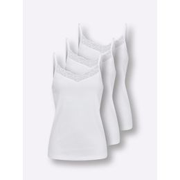 w&auml;schepur w&auml;schepur Damen Tr&auml;gerhemd, wei&szlig;, Gr&ouml;&szlig;e 40