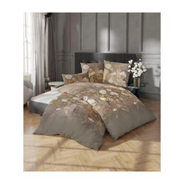 Kaeppel Bettw&auml;sche von Kaeppel, schoko-beige-bedruckt, Gr&ouml;&szlig;e 40x80/135x200 cm