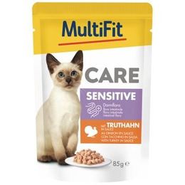 MultiFit Care Sensitive Nassfutter Katze mit Truthahn 96x85 g