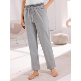 feel good Damen Dehnbund-Hose, grau-meliert-anthrazit, Gr&ouml;&szlig;e 44/46