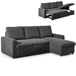 Roller Funktionsecke - anthrazit - Webstoff - Liegefunktion und Staukasten