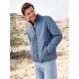 Catamaran Herren Jacke in Longform mit Rautenstepp, rauchblau, Gr&ouml;&szlig;e 50