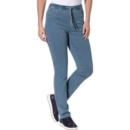 Damen Thermojeans mit Rundum-Dehnbund blue-bleached, Gr&ouml;&szlig;e 48
