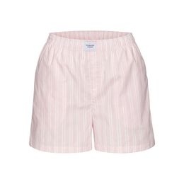 Copenhagen Studios Pyjamashorts pink Gr. 46 f&uuml;r Damen. Mit Patch. Loose Fit. Nachhaltig.