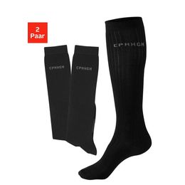Copenhagen Studios Kniestr&uuml;mpfe schwarz Gr. 43-46 f&uuml;r Damen. Elastisch