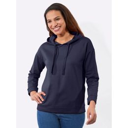 WITT Damen Sweatshirt mit Kapuze, marine, Gr&ouml;&szlig;e 42