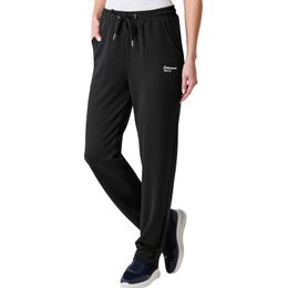Damen Freizeithose mit Aufschlag schwarz Gr&ouml;&szlig;e 48/50