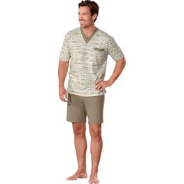G&ouml;tting Herren Nachthemd gr&uuml;n-natur Gr&ouml;&szlig;e 48