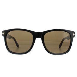 Tom Ford Sonnenbrille 0595 Eric 01J Gl&auml;nzend Schwarz Braun