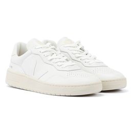 Veja V-90 Leder Herren Wei&szlig;e Turnschuhe