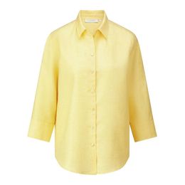 Eterna - Long-Bluse mit 3/4-Arm, gelb, Gr. 44 / L - Baumwolle