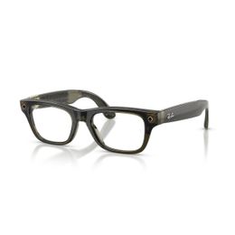 Ray-Ban Meta RW7001 BLAYZER OPTICS large | Unisex Smarte Brille | Fassung: Eckig, Kunststoff, Olive Transparent