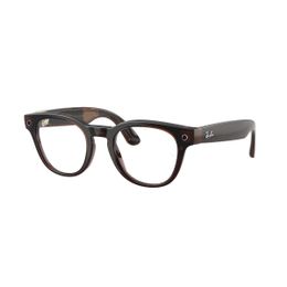 Ray-Ban Meta RW7002 SCRIBER OPTICS | Unisex Smarte Brille | Fassung: Eckig, Kunststoff, Braun Transparent