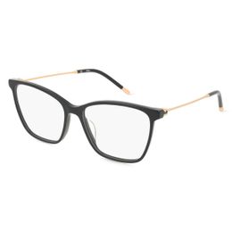 Furla FULVFU635 Brille Unisex | Fassung: Vollrand, Quadratisch, Schwarz Gl&auml;nzend