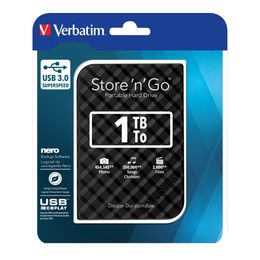 Verbatim Festplatte 1TB USB3.0 Extern,6,35cm(2,5Z) 53194)