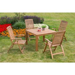 Merxx Parabaiba Set 5tlg. Tisch 110x110 cm