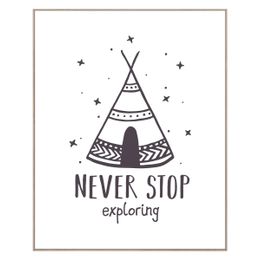 SONSTIGE Bild NEVER STOP EXPLORING