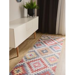 benuta Basic L&auml;ufer f&uuml;r Flur George Multicolor/Beige 80x240 cm