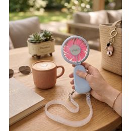 Mini USB-Ventilator Salco "SMF-20bl", blau, B:9cm H:16,5cm T:3cm, Ventilatoren