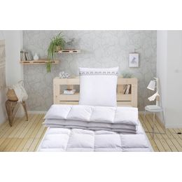 Federbettdecke OTTO HOME "Forsakar, Bettdecke 135x200 cm, 155x220 cm und weitere Gr&ouml;&szlig;en", wei&szlig;, B:155cm L:220cm, Bezug: 100% Baumwolle. F&uuml;llung: 100% Entenfeder, Bettdecken, Bettdecken, Sommer, Winter, Decke, Made in Germany, hautfreundlich
