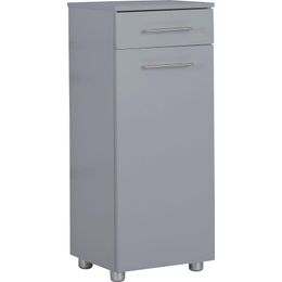 Unterschrank Optifit "Bern", blau (basalt), B:40cm H:96,1cm T:34,8cm, Holzwerkstoff, Schr&auml;nke, Unterschrank