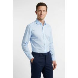 Langarmhemd OLYMP "Luxor", Herren, Gr. 40, N-Gr, wei&szlig;, Web, Obermaterial: 64% Baumwolle, 27% Polyester, 9% Elasthan, 2-Knopf-Manschette, Hemden, Climate Control, modern fit, Businesshemd, Global-Kentkragen, dehnbar
