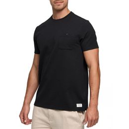 T-Shirt INDICODE "INNova Tee", Jungen, Gr. L, jet schwarz, Single Jersey, Obermaterial: 65% Polyester, 35% Baumwolle, unifarben, regular fit normal, Rundhals, Shirts T-Shirt