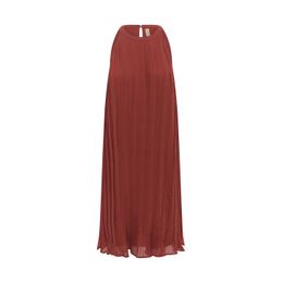 Midikleid Culture "Kleid CUelise", Damen, Gr. L, N-Gr, rot (rot ochre), Obermaterial: 100% Polyester PES., Kleider Midikleid
