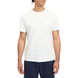 T-Shirt Energetics "HE.-T-SHIRT ENZO SHORT SLEEVE M", Jungen, Gr. L, wei&szlig;, Jersey, Obermaterial: 100% Baumwolle, unifarben, regular fit normal, Rundhals, eingesetzt abgesteppte Kante, Shirts T-Shirt, Regular Fit, kurze &Auml;rmel, f&uuml;r Training, aus reiner Baumwolle
