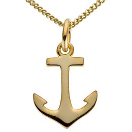Kettenanh&auml;nger Firetti "Schmuck Geschenk Gold 333 Halsschmuck Anh&auml;nger f&uuml;r Halskette Anker", gold (gelbgoldfarben), Schmuckanh&auml;nger, Damen, Gelbgold 333, 0,2 g, Kettenanh&auml;nger