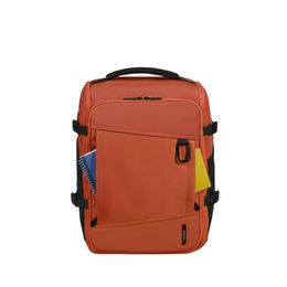 Reiserucksack Samsonite "2FIT", Gr. B/H/T: 30cm x 40cm x 20cm, orange (braun), Rucks&auml;cke Reiserucksack, handgep&auml;cktauglich gem&auml;&szlig; IATA-Empfehlung, Volumen von 31,5 Litern