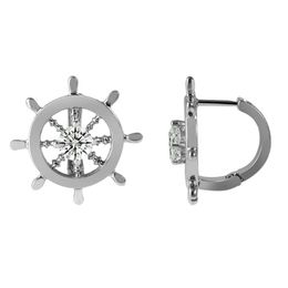 Adelia&acute;s Paar Ohrh&auml;nger ADELIA&acute;S "Damen Ohrstecker aus Edelstahl und Strass &Oslash; 19 mm", silber, Ohrringe, Damen, Damen, Edelstahl