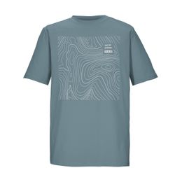 T-Shirt Killtec "KOS 187 MN TSHRT", Jungen, Gr. XL, blau (stahlblau), Obermaterial: 94% Polyester, 6% Elasthan, Rundhals, Shirts T-Shirt, Leichtes, atmungsaktives Herren T-Shirt mit Stretch und Print