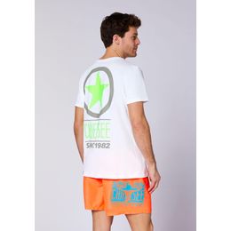 Print-Shirt Chiemsee, Jungen, Gr. M (48/50), wei&szlig; (hellwei&szlig;), 100% Baumwolle, Rundhals, Shirts