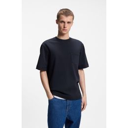 T-Shirt Hugo "Nestite", Jungen, Gr. L, dunkelblau405, Single Jersey, Obermaterial: 100% Baumwolle, unifarben, normal, Rundhals, abgesteppte Kante, Shirts T-Shirt, mit aufgesetzter Brusttasche, Rundhalsform